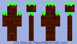 grass block guy Minecraft Skin