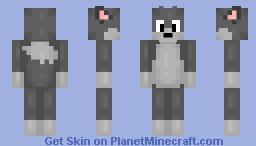A Gray Fox v2 Minecraft Skin