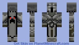 Grey Knight (With cool cape) Minecraft Skin