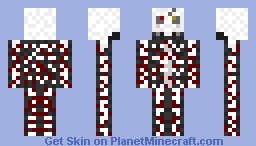 Crazy and Bloody Skeleton Minecraft Skin