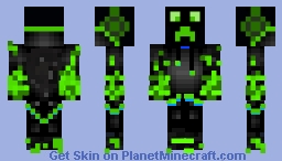 Orange Creeper Minecraft Skin