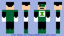 green lantern my version no noise!!! Minecraft Skin