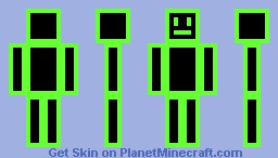 Green Line Minecraft Skin