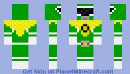 green power ranger Minecraft Skin