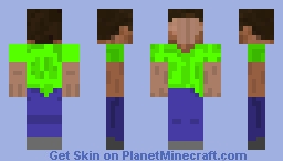 Green Steve Minecraft Skin