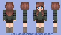Green Sweater Girl (Slim) Minecraft Skin