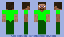 green steve Minecraft Skin