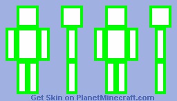 Green Outline Minecraft Skin