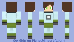 Green Astro Girl Minecraft Skin