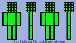 green dice skin Minecraft Skin