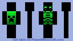 Black/Green Guy Minecraft Skin