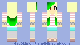 Green Highlight Girl #1 *Series* Minecraft Skin
