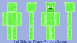 Green Jello Bear Minecraft Skin