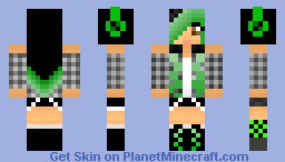 green gamer Minecraft Skin