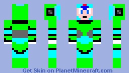 green mega man Minecraft Skin