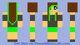 Green Girl Minecraft Skin
