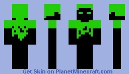 green ender Minecraft Skin