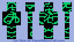 green virus Minecraft Skin