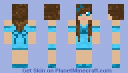 blue dress Minecraft Skin