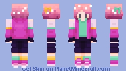 Guqqie - MCC Colour The World Pink Parrots Minecraft Skin