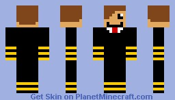 guy in gold cuffed suit Minecraft Skin