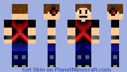 Guy with X on his Shirt Minecraft Skin