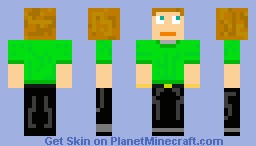 Guy In Green Top Minecraft Skin