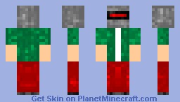 guy whit robot helmet Minecraft Skin