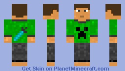 Guy with weapons Minecraft Skin