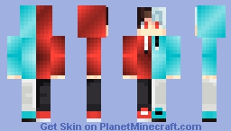 Half And Half Boy Minecraft Skin