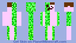 half creeper half human Minecraft Skin