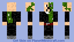 A half man half creeper hybrid Minecraft Skin
