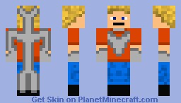 half robot half men Minecraft Skin