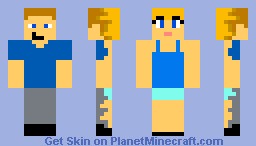 Half and Half Minecraft Skin