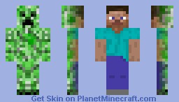 HalfHuman Minecraft Skin
