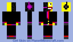 half man half enderman Minecraft Skin