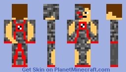 half man half cyborg (looks better in 3-D) Minecraft Skin