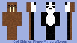 Half Panda half Walrus Minecraft Skin