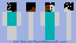 half robot Minecraft Skin