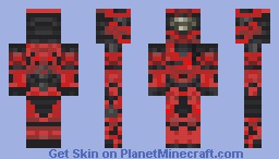 Halo Reach Mark {Red} Minecraft Skin