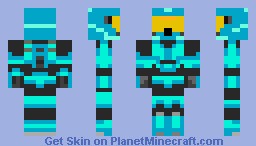 Halo 3: Blue Spartan Minecraft Skin