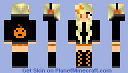 ☸ Cute Halloween Girl ☸ Minecraft Skin