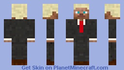 Handsome Blonde Guy In A Suit Minecraft Skin