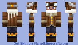 Ghast Pilot Steve Minecraft Skin