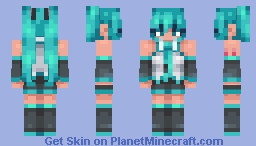 Hatsune Miku Minecraft Skin