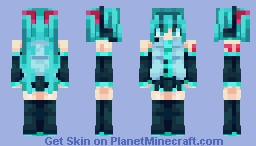 HATSUNE MIKU !! Minecraft Skin