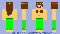 Hawaii Girl Minecraft Skin