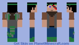 Headstriker--Protagonist of a book I'm writing Minecraft Skin