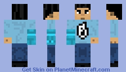 Heat_Alien with his gaunlet Minecraft Skin