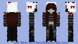 Hello Kitty Emo Minecraft Skin